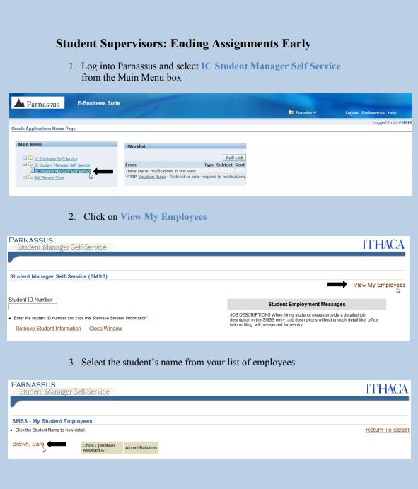 Ending Assignments Early | Ithaca College