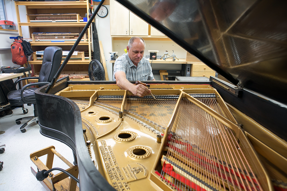 How to Keep 1,500 Instruments Tuned and Toned | Ithaca College