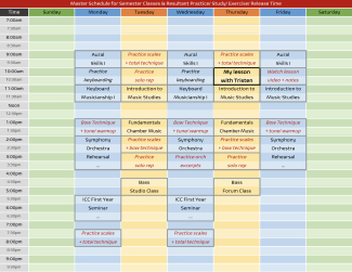 Mock First Year Schedule Ithaca College