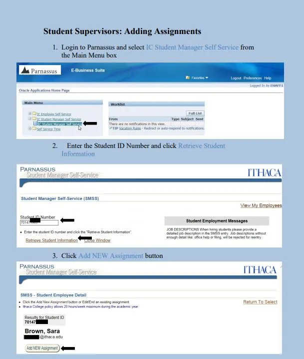 Adding Assignments | Ithaca College