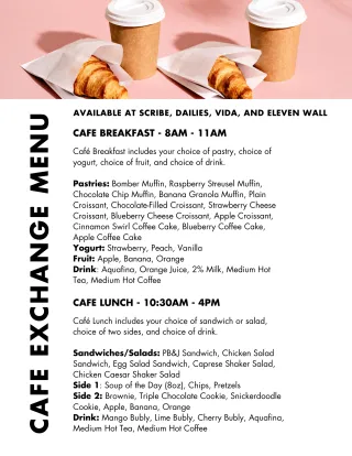 Scribe Cafe | Ithaca College