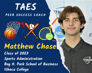 Meet MATTHEW CHASE, TAES Peer Success Coach, and key to your SUCCESS ...